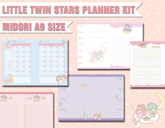 Midori A6 Planner Kit Printable Midori Inserts Weekly Planner - Etsy