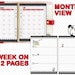 A5 Planner Panda Printable Planner Inserts, Week on Two Pages, Weekly ...
