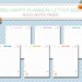 Letter Size Big Happy Planner Printable Weekly and Monthly Planner ...
