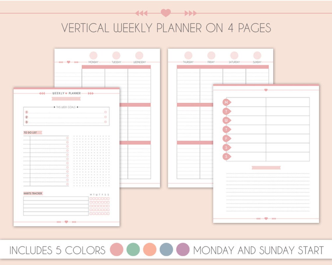 Big Happy Planner Essential Pack, Weekly Planner Monthly Planner ...