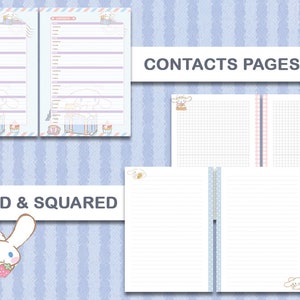 Planner Kit Cute Bunny Printable A5 Planner Weekly Planner Monthly ...