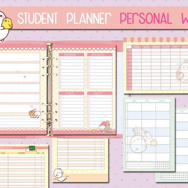 School Kawaii Planner - Etsy