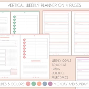 Mini Happy Planner Essential Pack, Weekly Planner, Monthly Planner ...