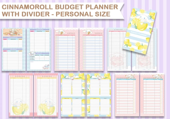 Printable kakebo personal size inserts Budget planner kawaii | Etsy
