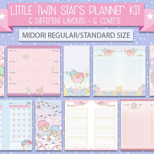 Printable A5 Planner Kit Cute Kawaii Weekly Planner Monthly - Etsy