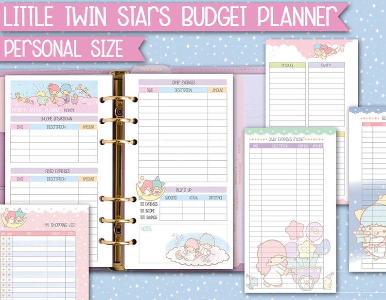 Printable Kakebo Personal Size Inserts Budget Planner Kawaii Inserts ...