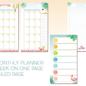 Printable Summer Planner Summer Journal Daily Inserts Filofax Personal ...