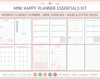 JOURNAL ENTRY Mini Happy Planner Printable Inserts Create - Etsy
