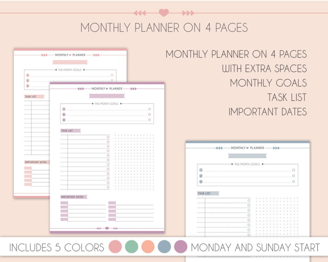 Big Happy Planner Essential Pack, Weekly Planner Monthly Planner ...