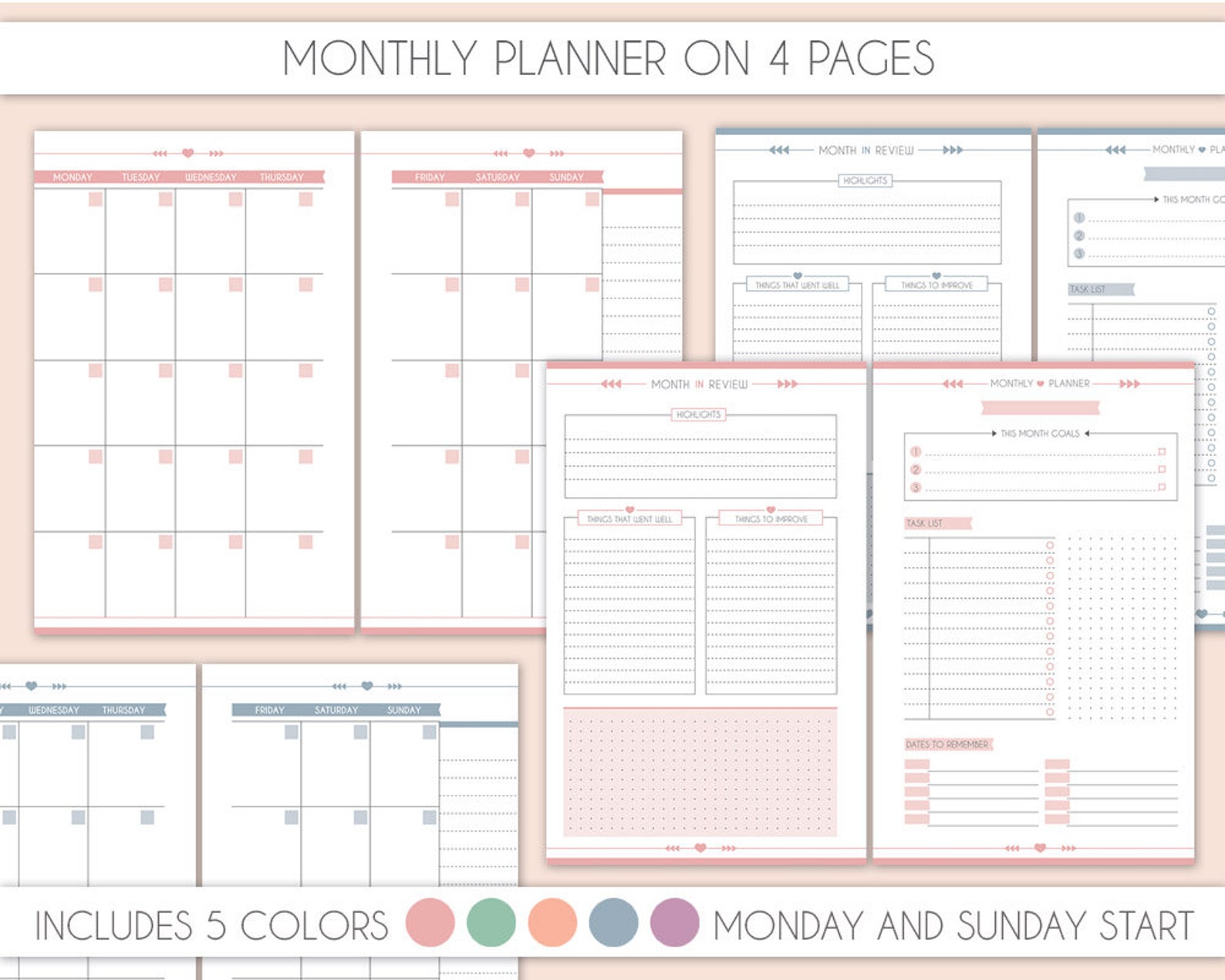 Mini Happy Planner Essential Pack Weekly Planner Monthly - Etsy