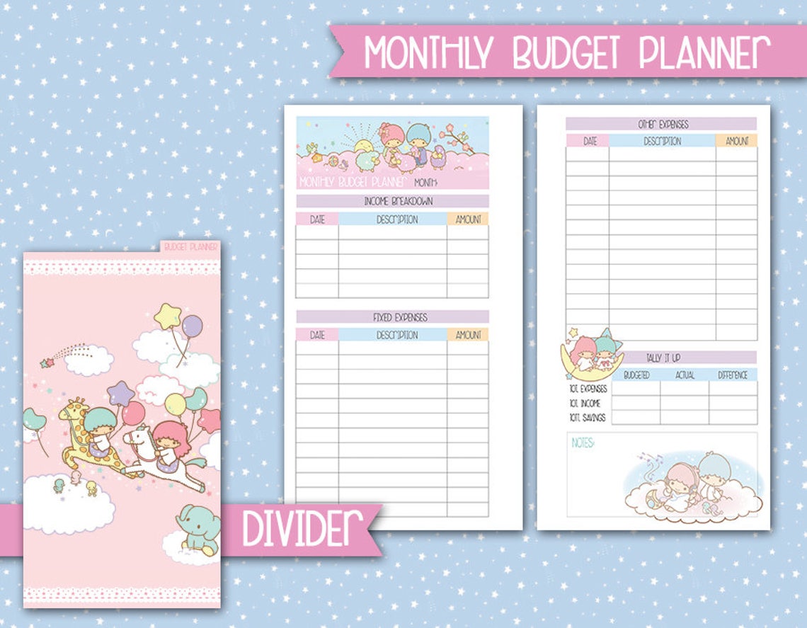 Printable Kakebo Personal Size Inserts Budget Planner Kawaii - Etsy