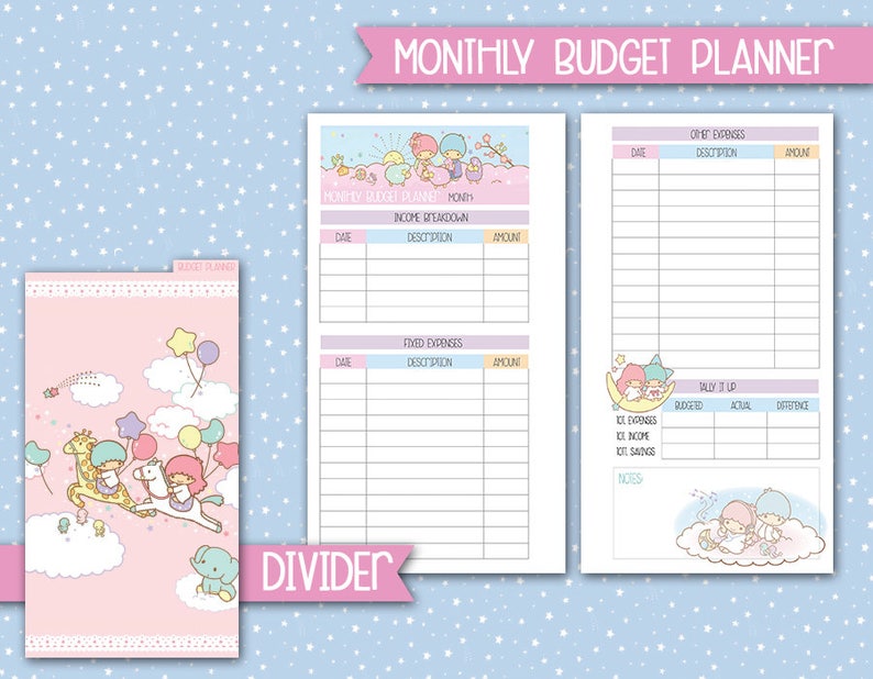 Printable Kakebo Personal Size Inserts Budget Planner Kawaii - Etsy