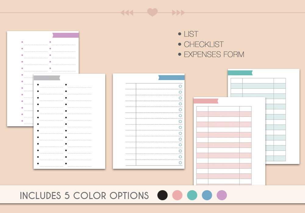 Micro Happy Planner Inserts Micro Notes Printable Bundle Happy - Etsy
