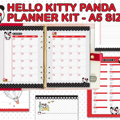 A5 Monthly Planner Inserts Undated Calendar Printable - Etsy
