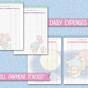 Printable A4 Kakebo Budget Planner Inserts Kawaii Money Tracker A4 Cute ...