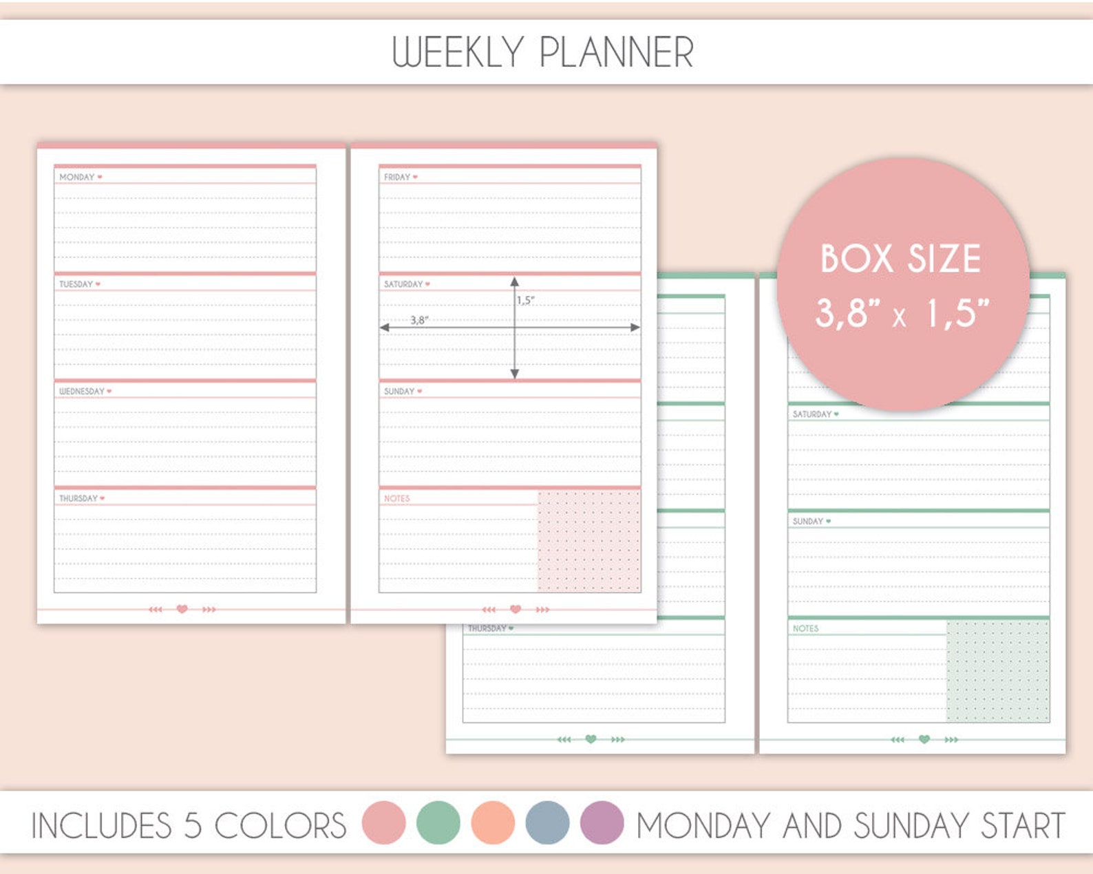 Mini Happy Planner Essential Pack Weekly Planner Monthly - Etsy