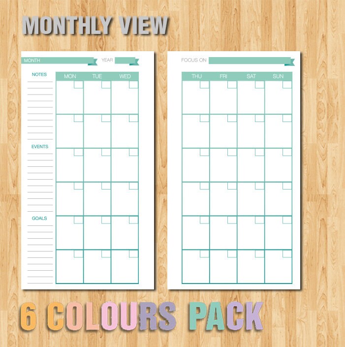 Erin Condren Style Printable Planner Kit PERSONAL SIZE Box - Etsy