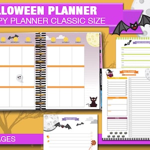 Happy Planner Halloween Planner Printable October Holiday - Etsy