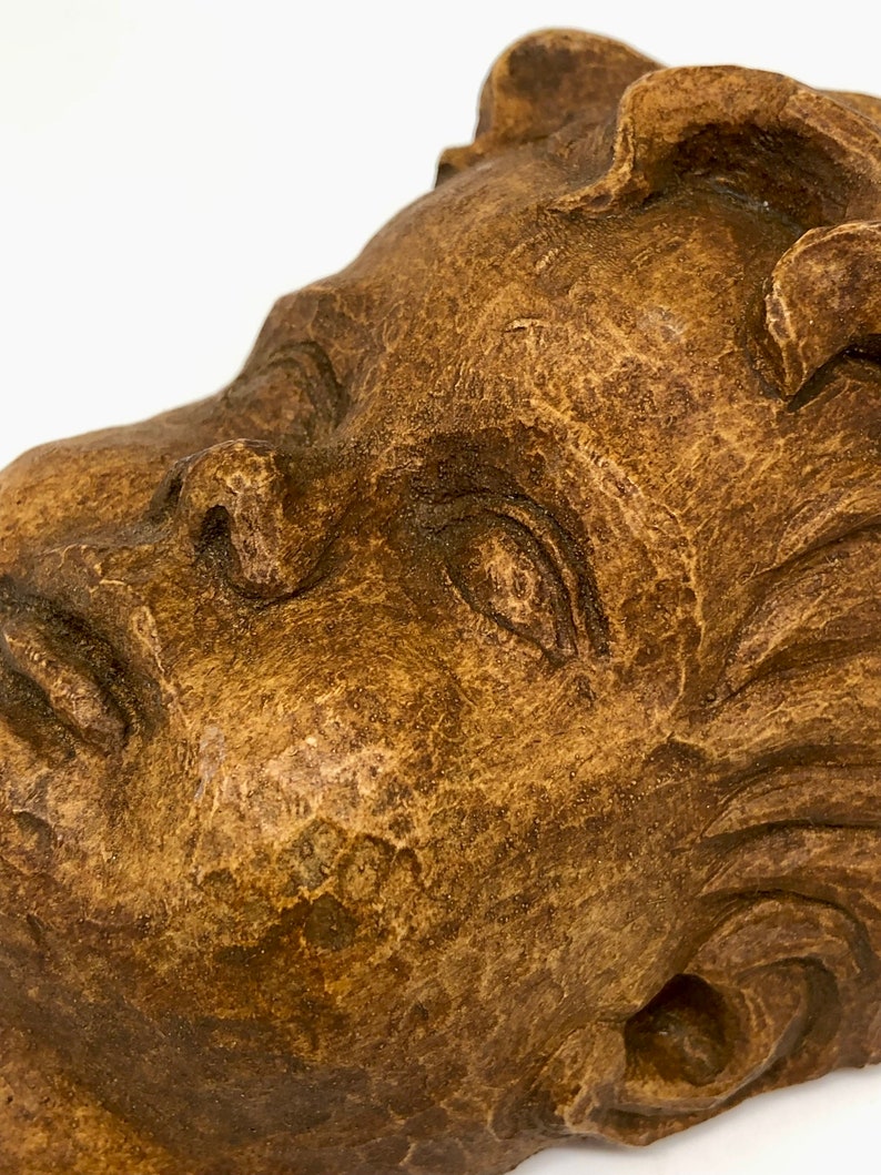 Vintage Ceracast Belgium Cherub Boy Face Wall Decoration - Etsy