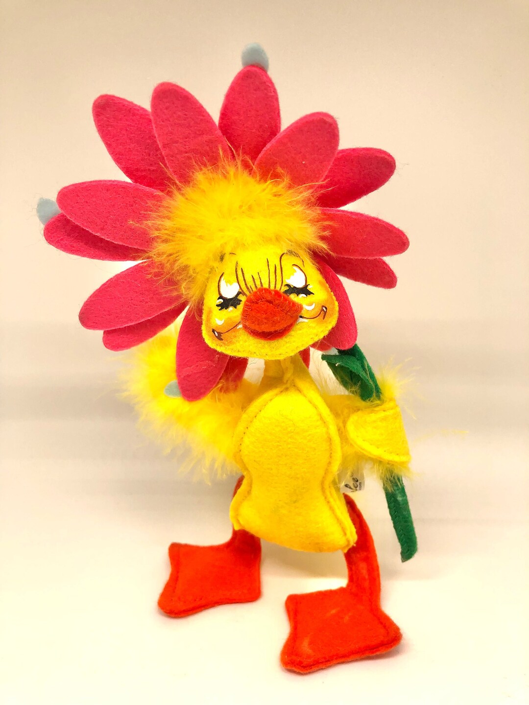 Annalee Spring Showers Duck With Flower Umbrella - Etsy