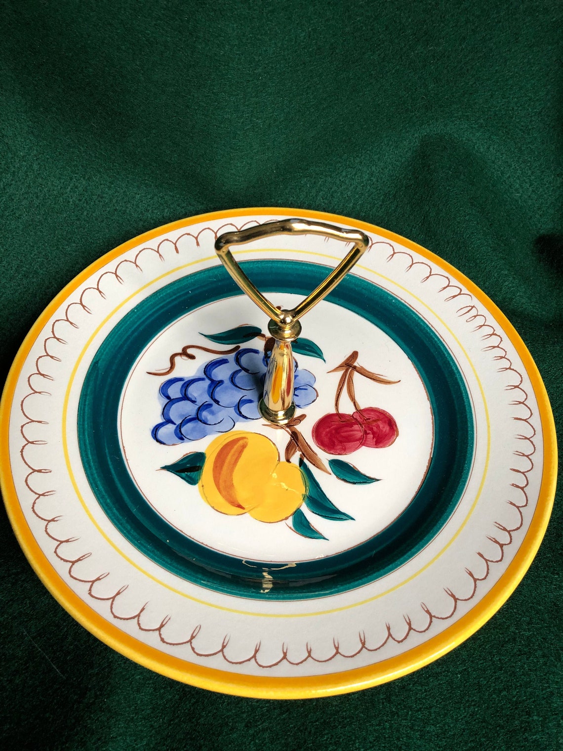 Stangl Vintage Fruit Pattern Plate - Etsy