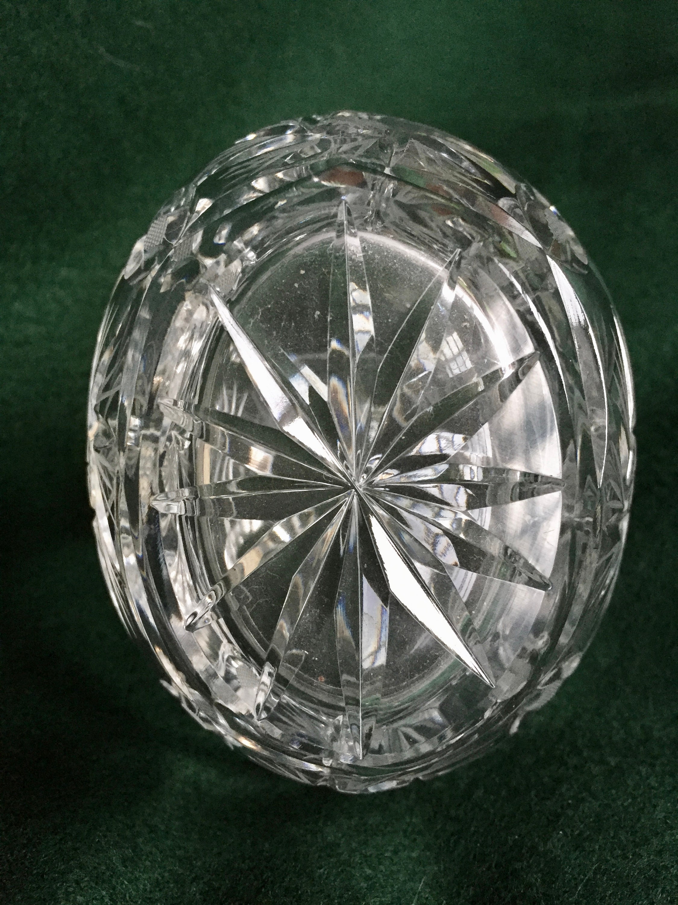 Polish Crystal Basket by Crystal Clear - Etsy