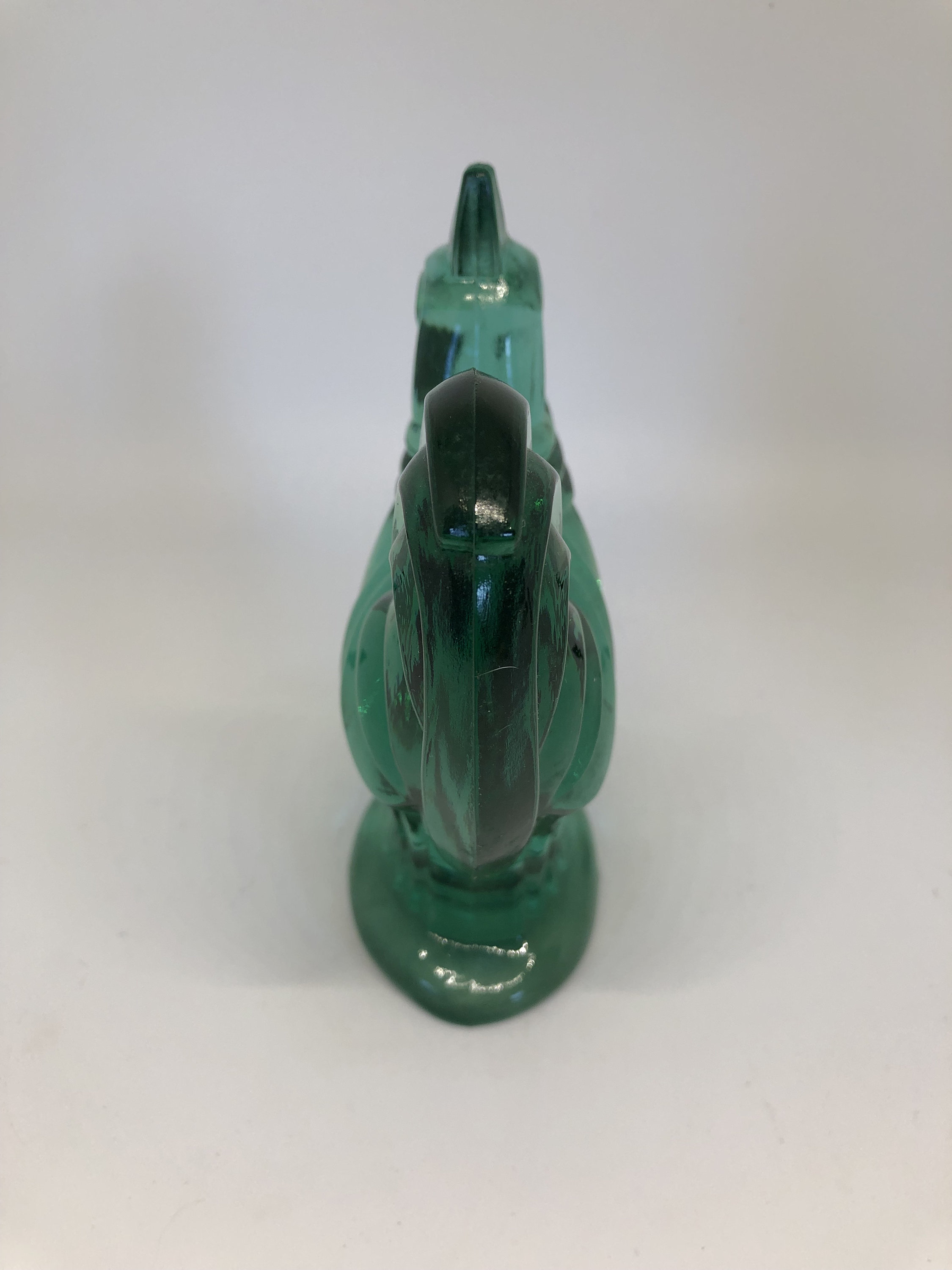 Vintage Fenton Teal Green Art Glass Rooster Figurine - Etsy