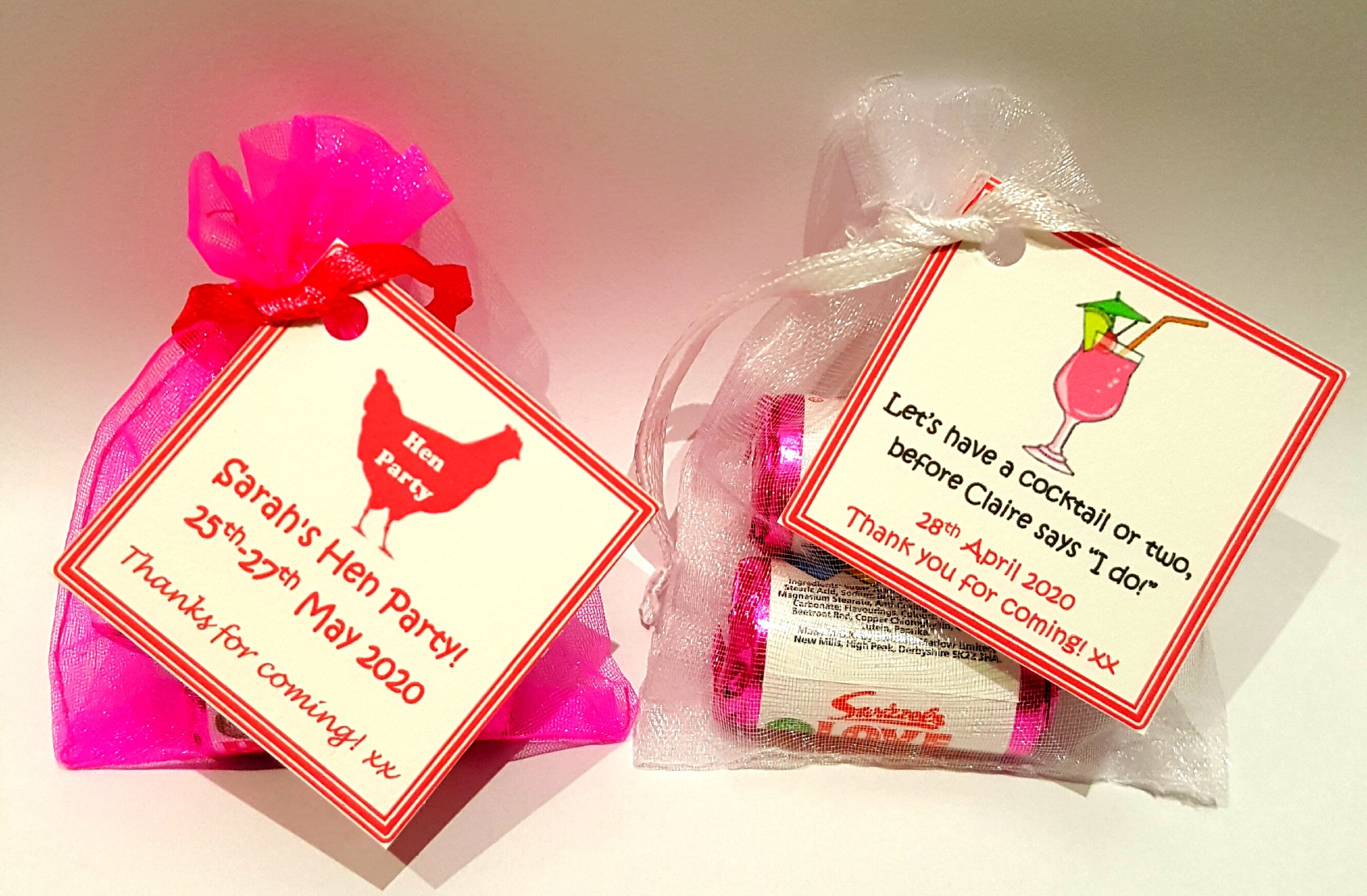 10 X HEN PARTY FAVOURS Hen Night Personalised Mini love | Etsy