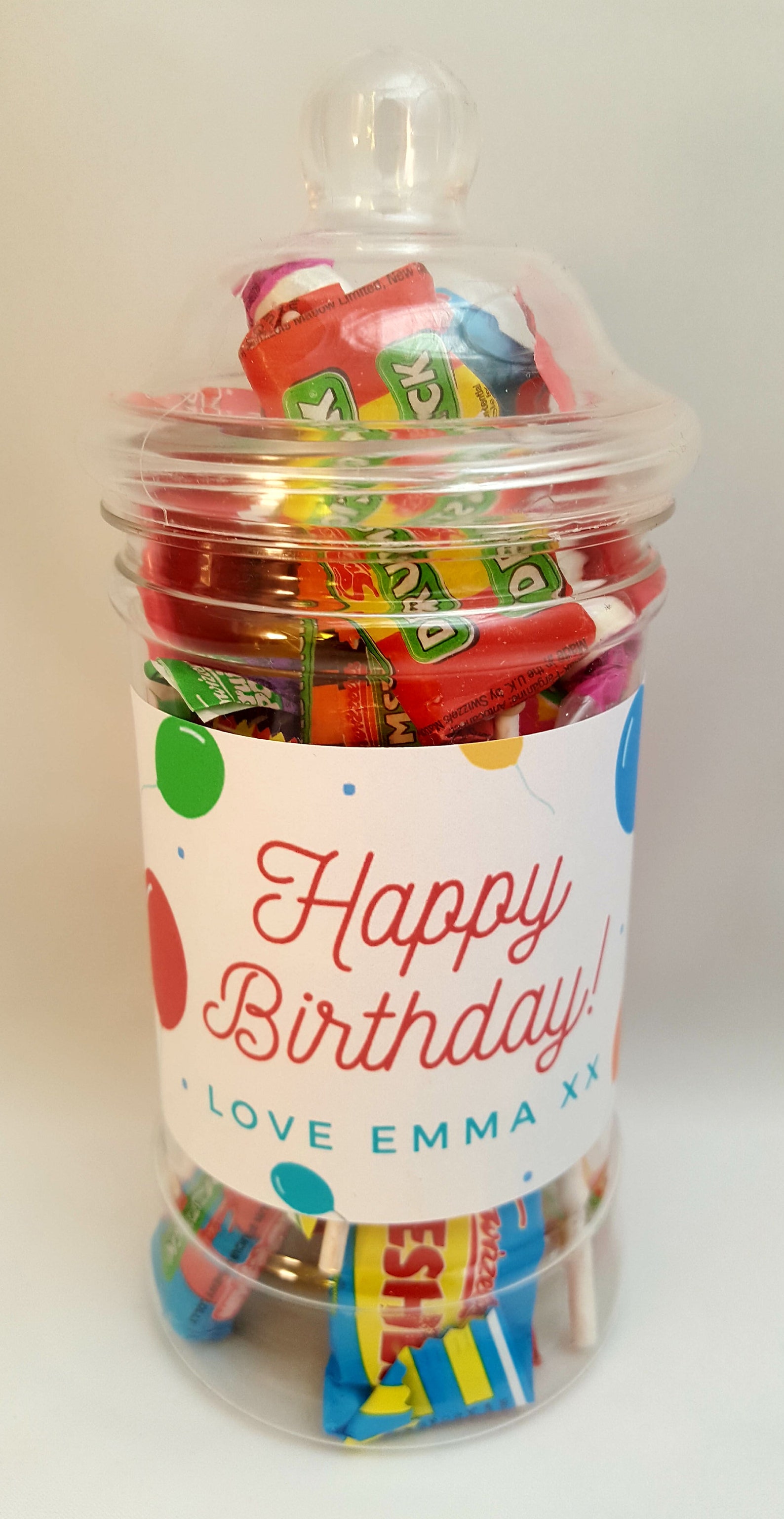 Personalised Birthday Filled Sweets / Chocolate Jar - Gift Present Mum ...