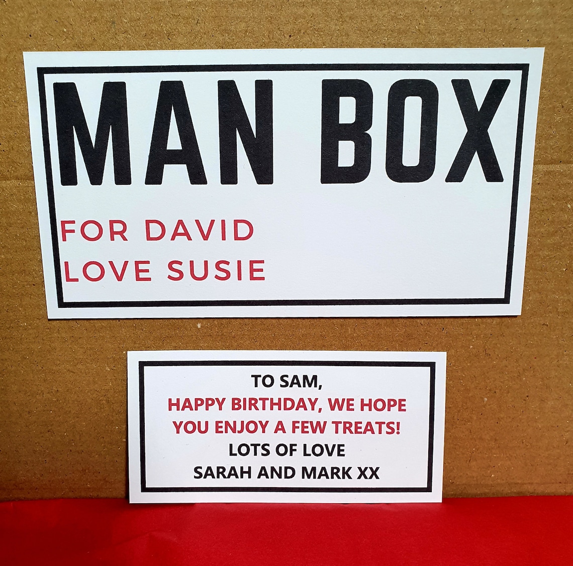 Man Box - Hug in A Box Gift Mini Hamper - Friend / Dad / Son Gift ...