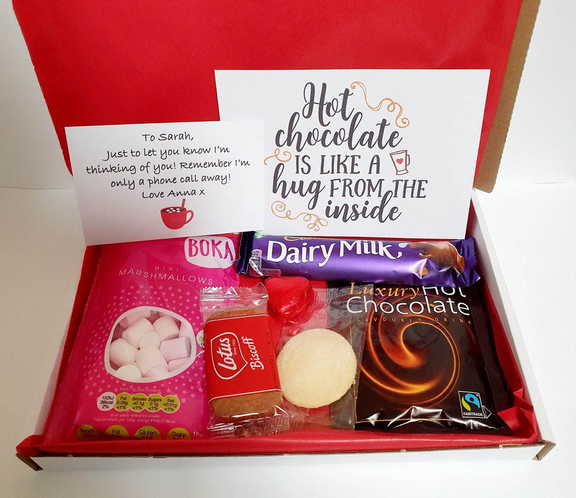 Hot Chocolate Letterbox Gift Set Hug in A Mug Gift Mini - Etsy UK