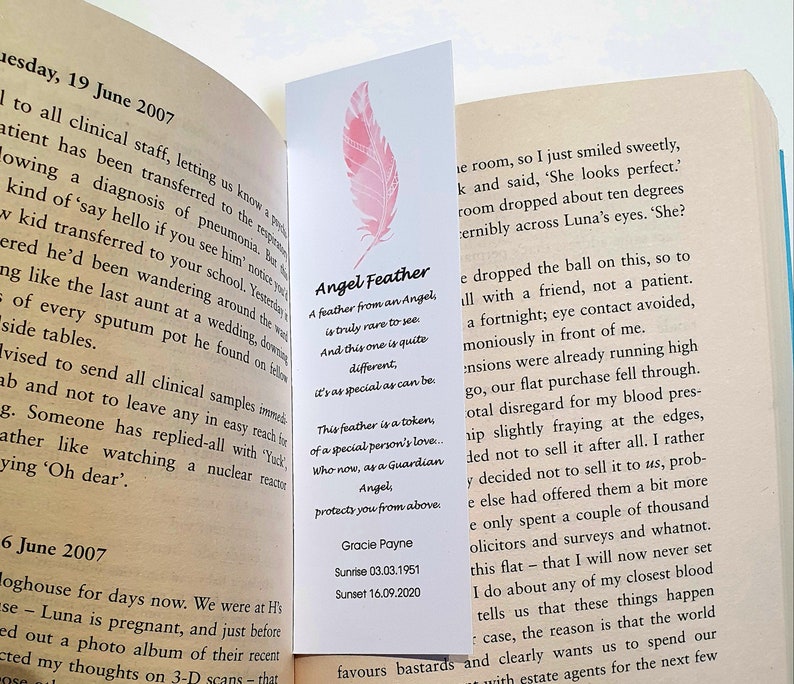 In Loving Memory Funeral Memorial Bookmarks 12 PACK | Etsy