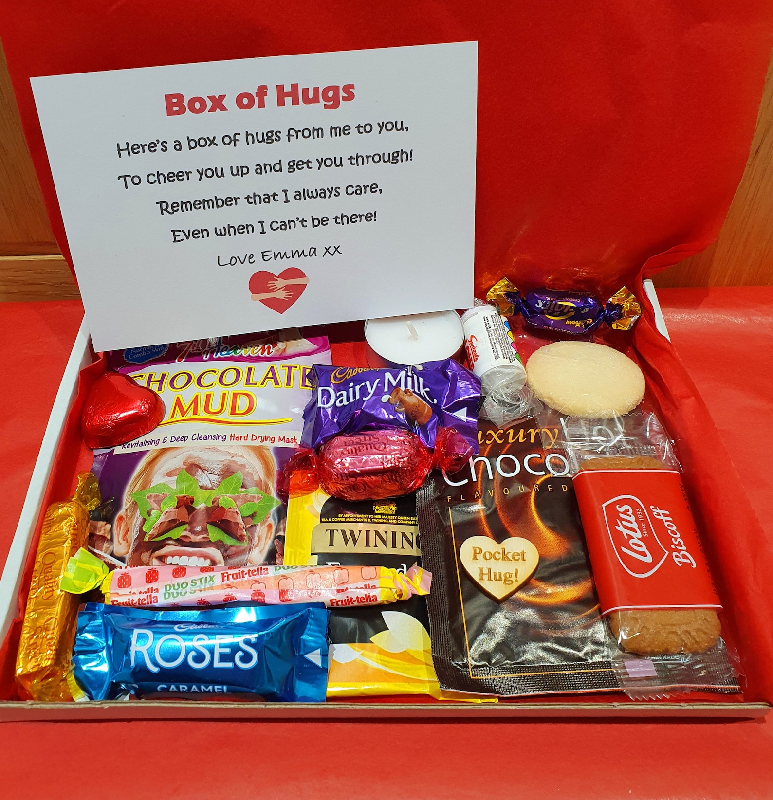 Hug in A Box Gift Mini Hamper - Friend Gift Thinking of You - Etsy UK