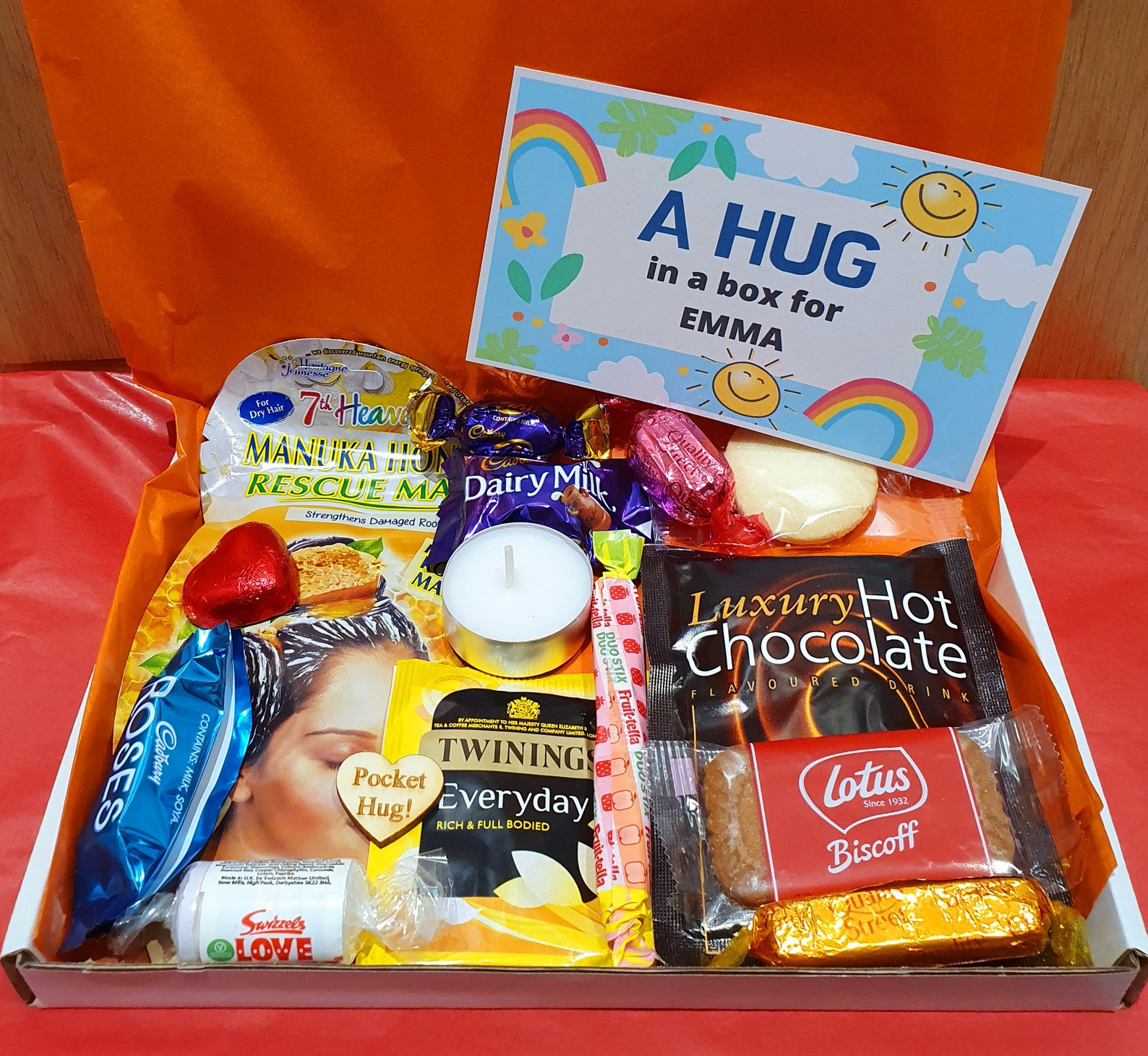 Hug in A Box Gift Mini Hamper Friend Gift Thinking of You - Etsy UK