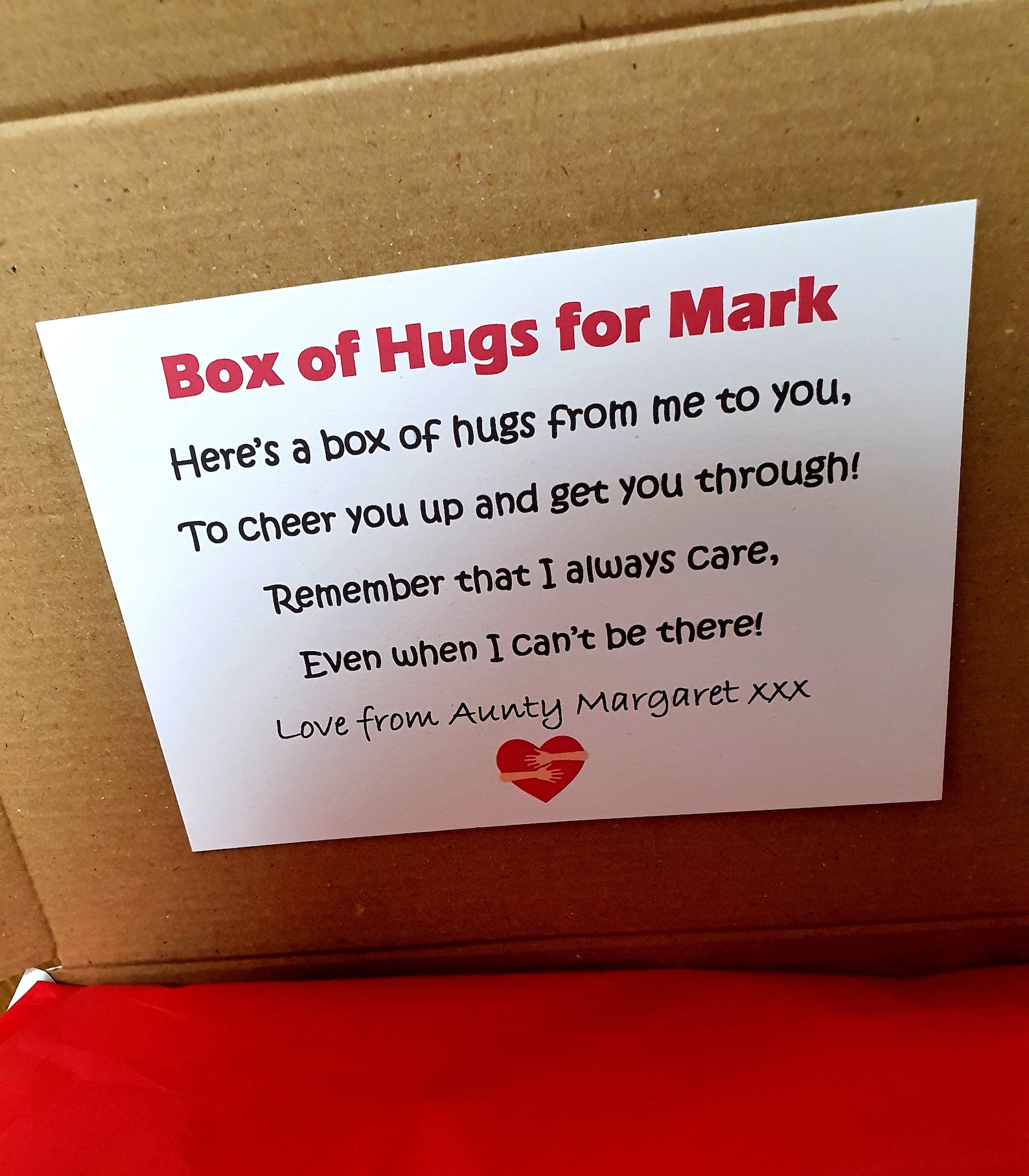 Man Box - Hug in A Box Gift Mini Hamper - Friend / Dad / Son Gift ...