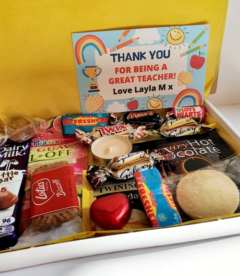 Teacher Present Gift Box Hamper Teaching Assistant Nursery - Etsy UK