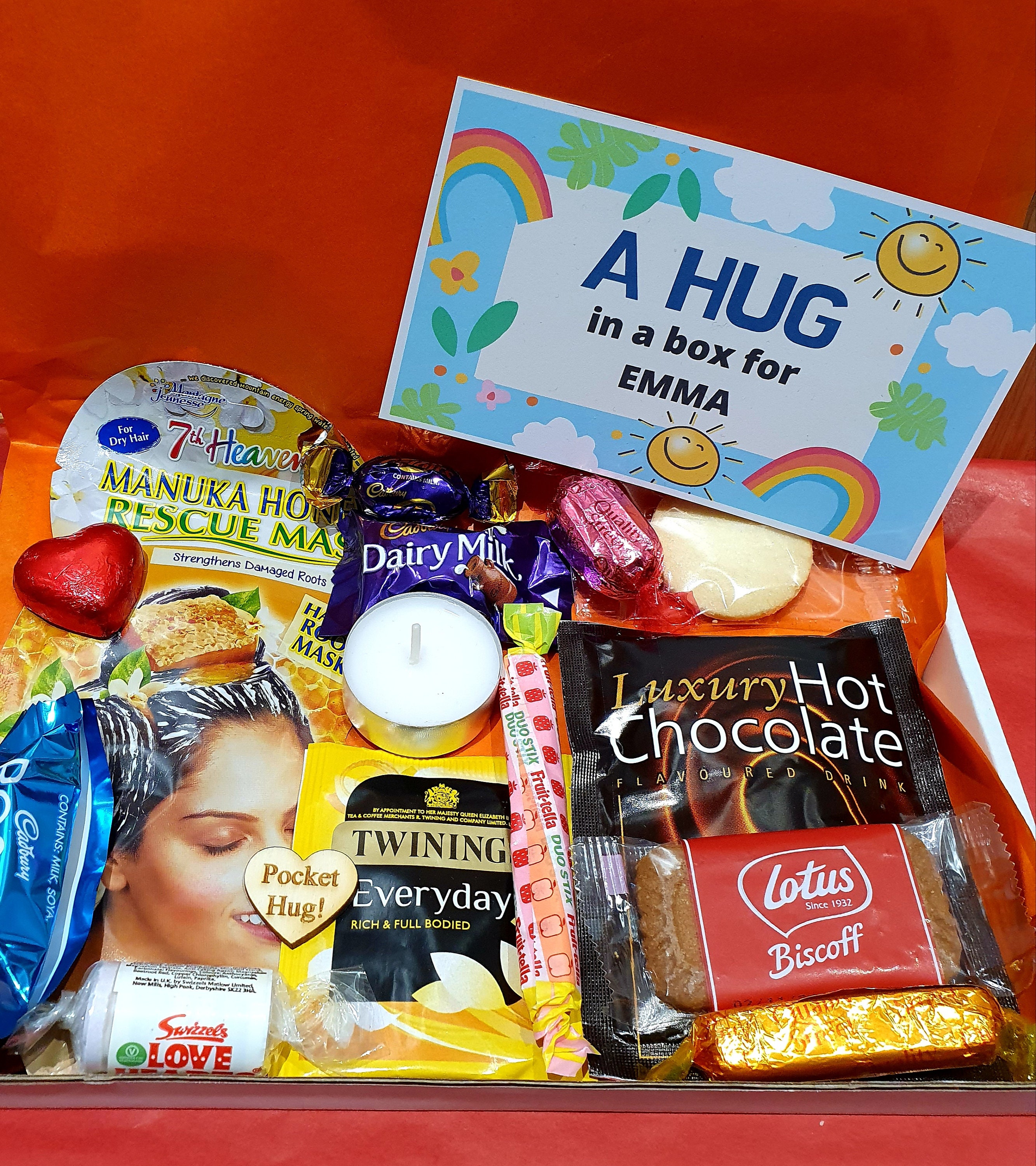 Hug in A Box Gift Mini Hamper - Friend Gift Thinking of You - Etsy UK