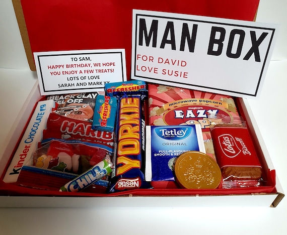 Man Box Hug in A Box Gift Mini Hamper Friend / Dad / Son | Etsy