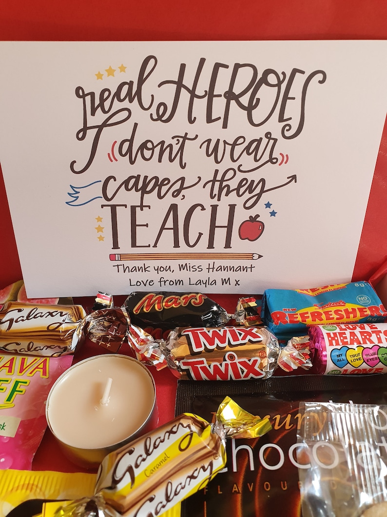 Teacher Present Gift Box Hamper Teaching Assistant Nursery - Etsy UK