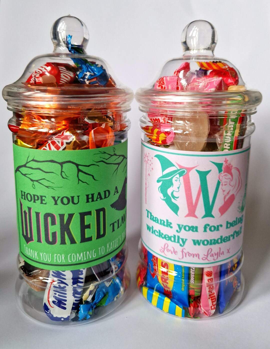 Wicked Theme Personalised Candy / Sweet Jar: Birthday Party Favours - Etsy