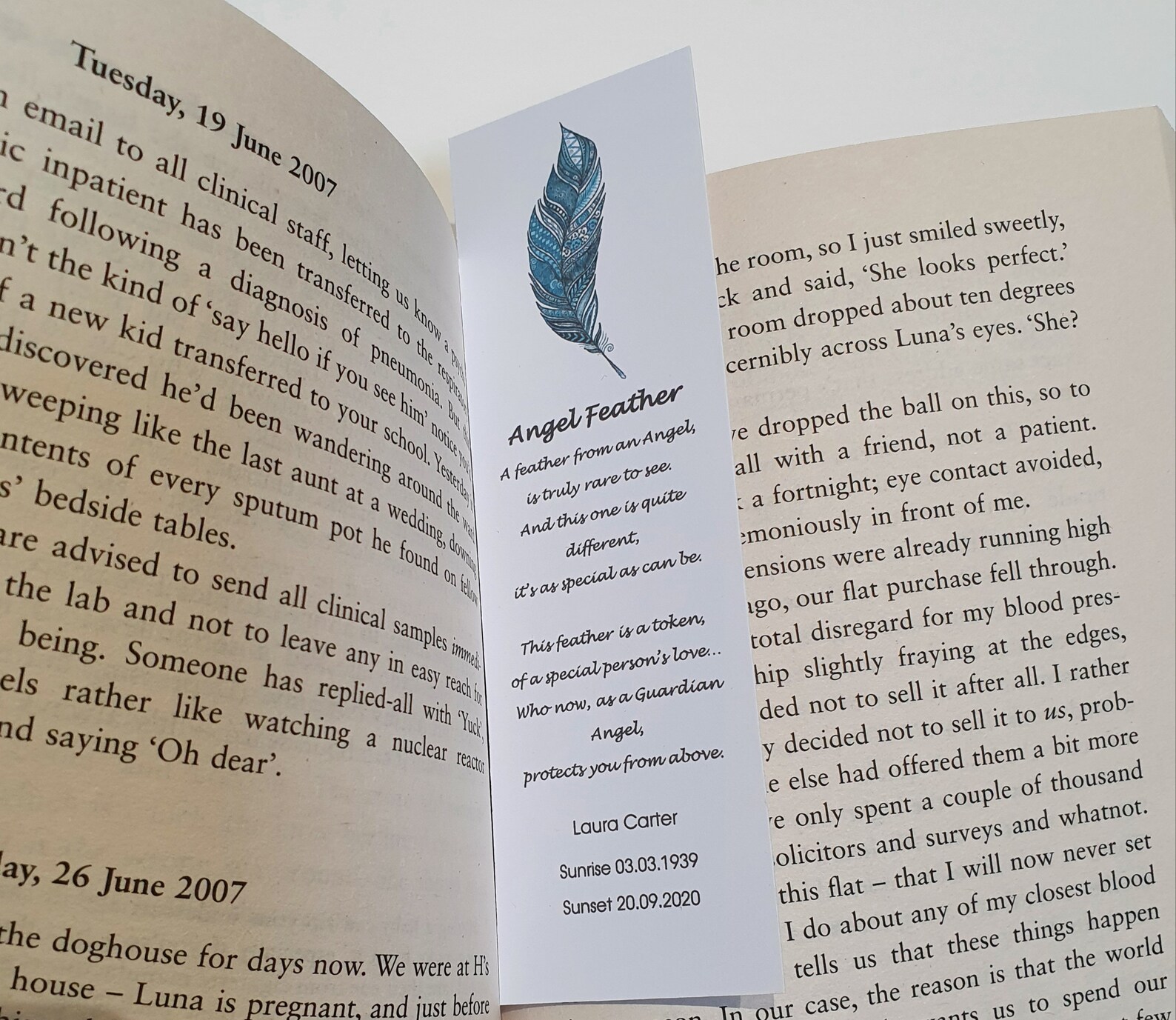 In Loving Memory Funeral Memorial Bookmarks 12 PACK - Etsy Canada