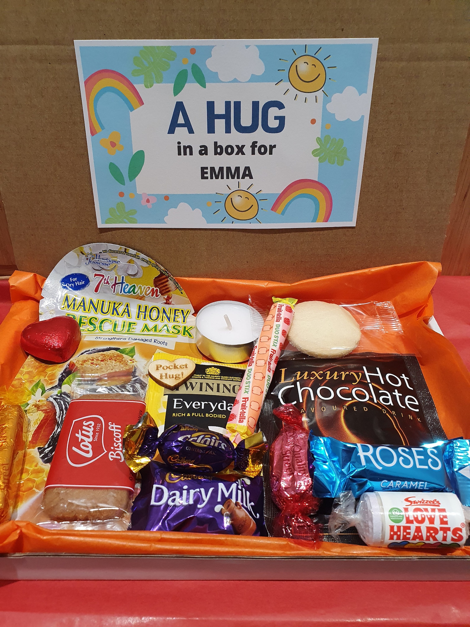 Hug in A Box Gift Mini Hamper Friend Gift Thinking of You - Etsy UK