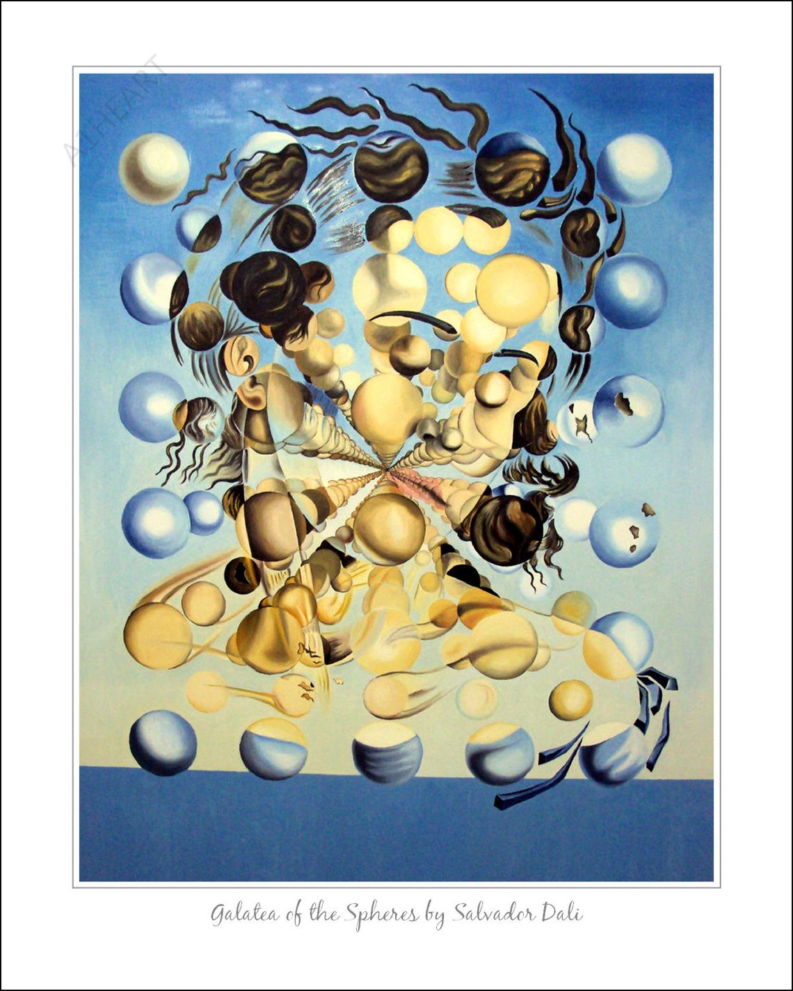 Galatea of the Spheres by Salvador Dali Print Poster. Planets - Etsy UK