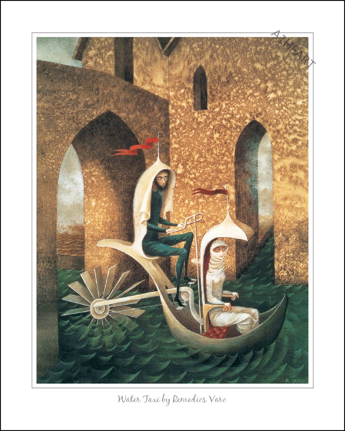 Water Taxi by Remedios Varo Art Print. Spanish Surrealist Artist ...