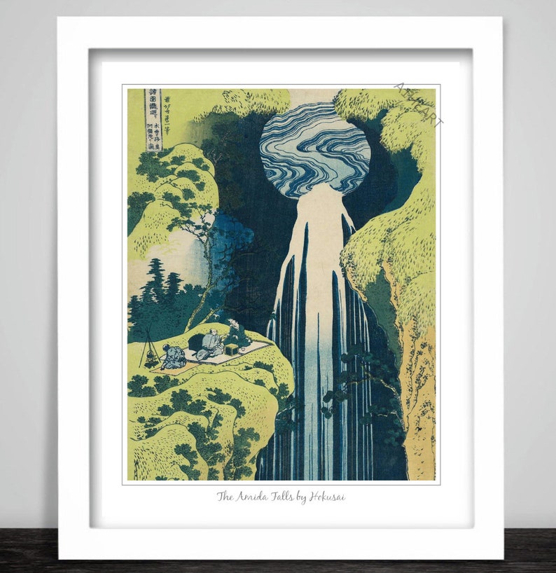 The Amida Falls by Hokusai Poster Print. Art Painting. - Etsy UK