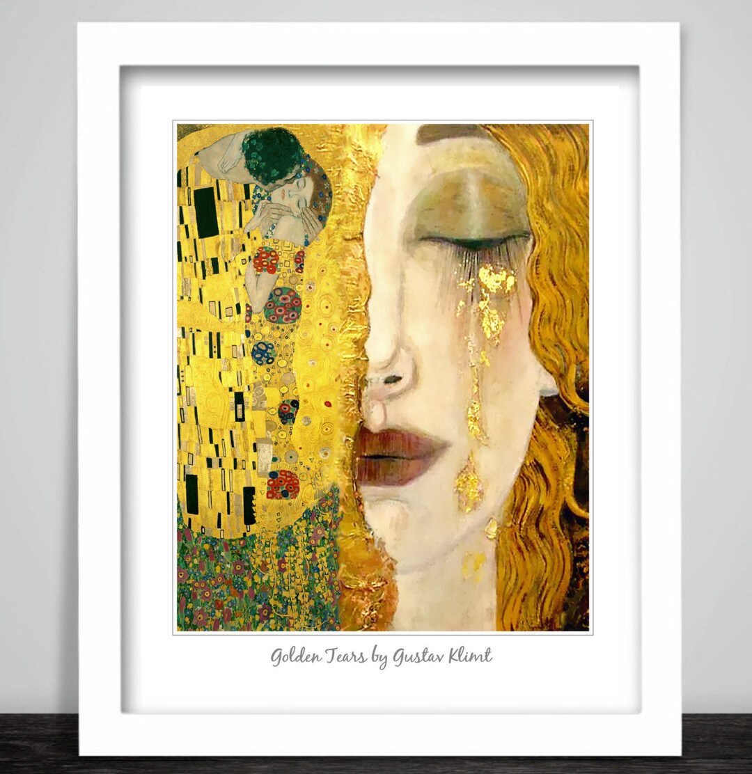 Golden Tears by Gustav Klimt. Framed Art Print. the Loss or Death of a ...