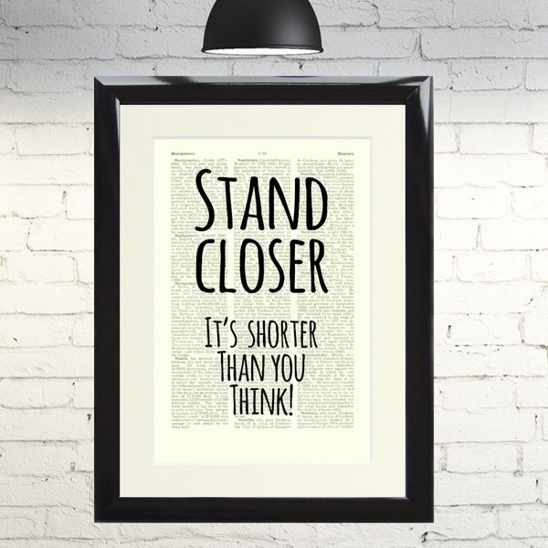 Stand Closer Bathroom Sign - Etsy