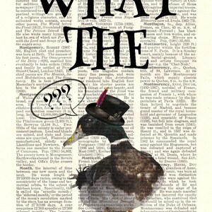 Dictionary Print What the Duck Fock. Rude Swearing. Very Blue ...