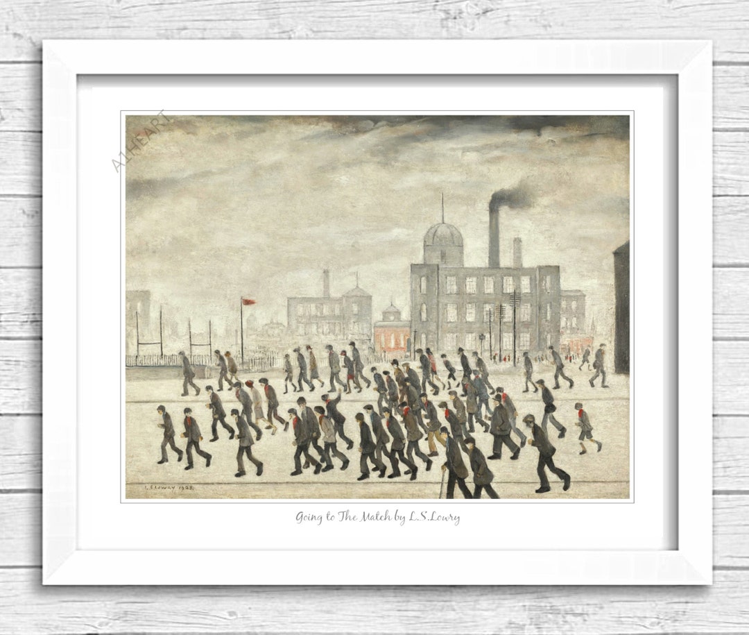 Going to the Match by L.S. Lowry Poster Print. Football Game Crowd ...