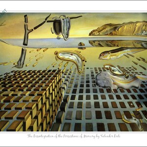 Disintegration of the Persistence of Memory by Salvador Dali. Art Print ...
